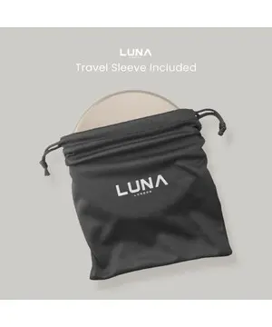LUNA LONDON Compact Mirror | 7x Magnified Rechargeable Led Makeup Mirror - Soft Stone