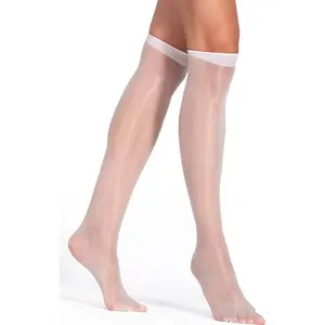 LECHERY® 2-pack Lustrous Silky Sheer Knee-high Socks - White