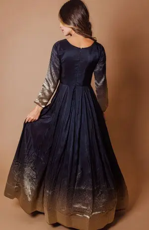 RAAS Dazzle Ombre Long Sleeve Gown
