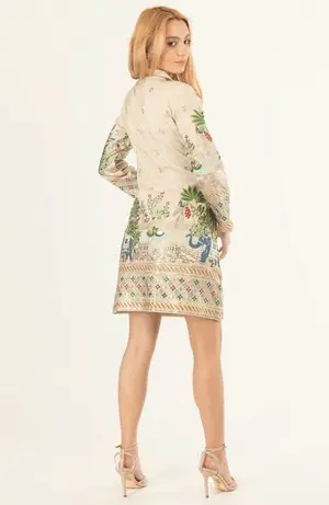 RAAS Ecrina Embroidered Blazer Mini Dress