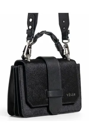 VELEZ Vélez Mini Garniel Leather Bowling Bag - Black