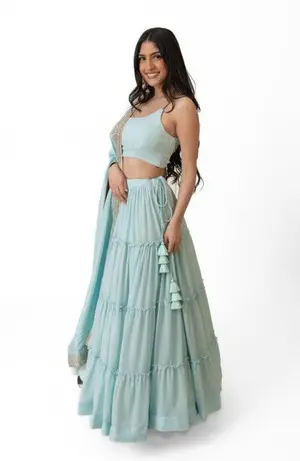 RAAS Elvia Tiered Lehenga Choli Set