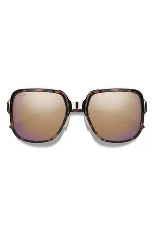SMITH Aveline Square Sunglasses - Tortoise Rose / Rose Gold