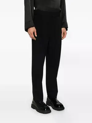 Giorgio Armani Virgin Wool Trousers - Black