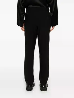 Giorgio Armani Virgin Wool Trousers - Black