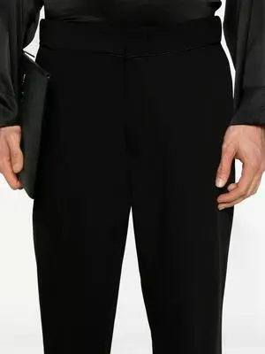 Giorgio Armani Virgin Wool Trousers - Black