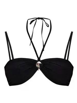 Isabel Marant Twisted-front Bikini Top - Black