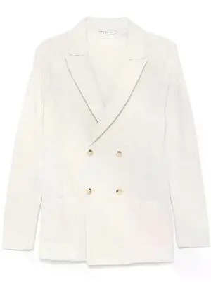 MANUEL RITZ Textured Double-breasted Blazer
