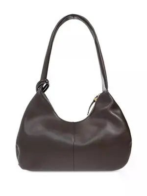 GANNI Medium Leather Shoulder Bag - Brown