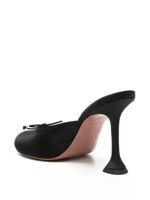Amina Muaddi 95mm Lila Mules - Black