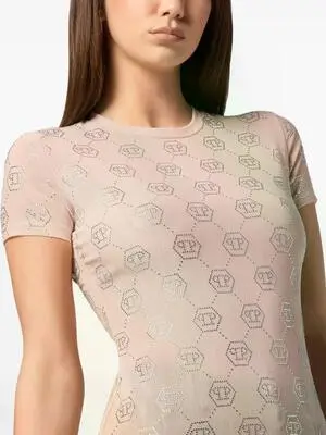 Philipp Plein Pure Monogram Strass T-shirt