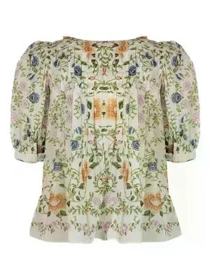 Farm Rio Floral Print Blouse
