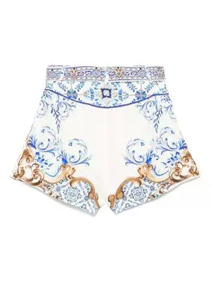 Camilla Printed Thigh-length Shorts