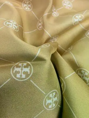 Tory Burch Fringe-detail Logo Scarf