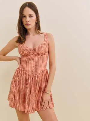 REFORMATION Wynn Mini Dress - Red