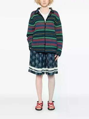 LANEUS Palm Tree-print Shorts - Blue