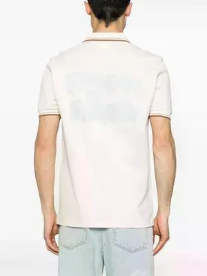 Comme Des Garçons Embroidered-motif Polo Shirt - Pink