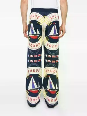 Rhude Sail Flag Silk Trousers