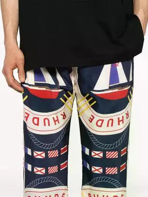 Rhude Sail Flag Silk Trousers