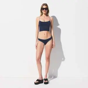 SKIMS Hipster Bikini Bottom - Navy Contrast
