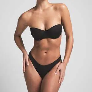 SKIMS Signature Swim Dipped Bikini Bottom - Onyx
