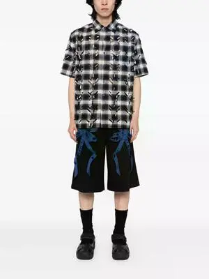 JUNTAE KIM Laser-slashed Shirt - Blue
