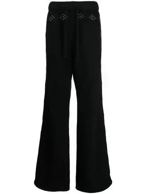 Cout De La Liberte Bead-embellished Western-style Track Pants