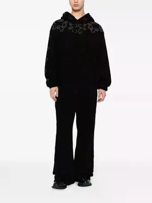 Cout De La Liberte Bead-embellished Western-style Track Pants