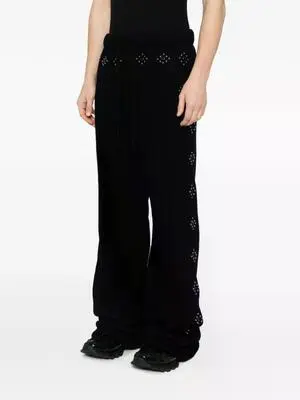 Cout De La Liberte Bead-embellished Western-style Track Pants