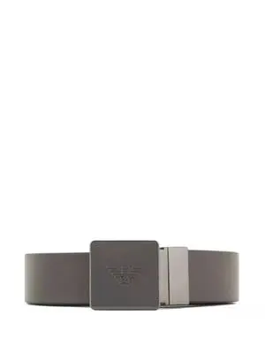 Emporio Armani Logo Buckle Belt - Grey