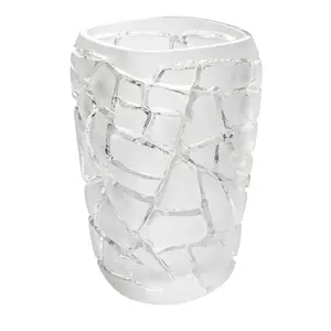 Lalique Crystal Magnitude Large Vase - No Color