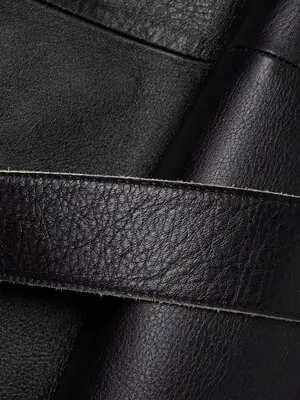 Acne Studios Belted Leather Coat