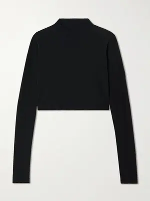 Alaia Cropped Performance Tops For Women