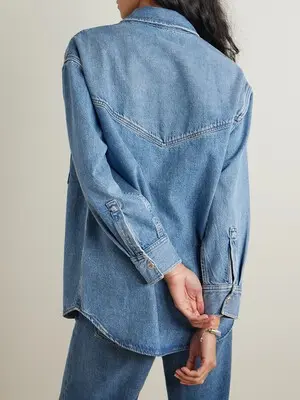 AGOLDE Lotta Organic Denim Shirt - Blue