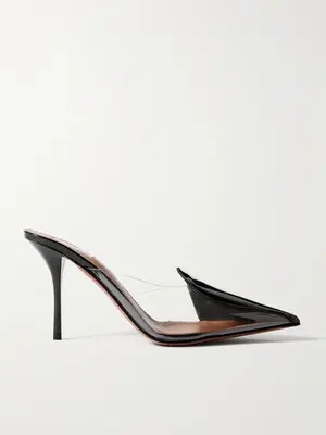Alaïa Pvc And Patent-leather Mules