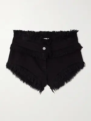 FERRAGAMO Frayed Denim Shorts
