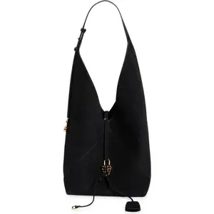 FERRAGAMO Origami Suede Hobo Bag