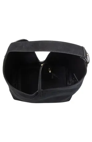 FERRAGAMO Origami Suede Hobo Bag
