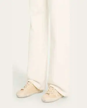 GOLDEN GOOSE Super-star Embroidered Low-top Sneakers