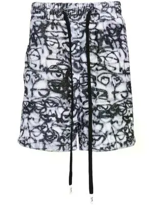 HACULLA. Graphic-print Towelling Shorts