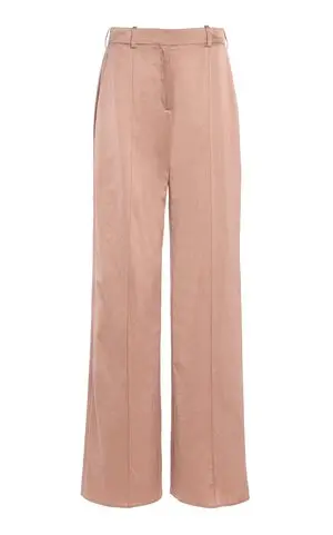 BALMAIN Satin Straight-Leg Trousers