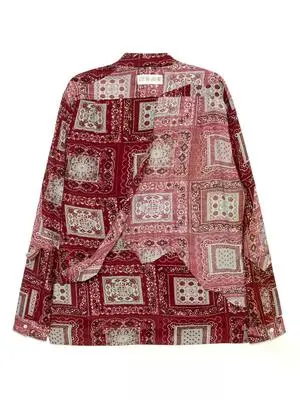 MOSTLY HEARD RARELY SEEN Paisley Cut Me Up Shirt - Red