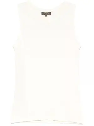 N.peal Ribbed Trim Tank Top