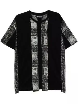 MOSTLY HEARD RARELY SEEN Spliced Paisley T-shirt - Black