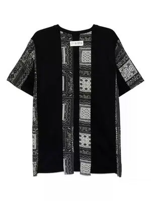 MOSTLY HEARD RARELY SEEN Spliced Paisley T-shirt - Black