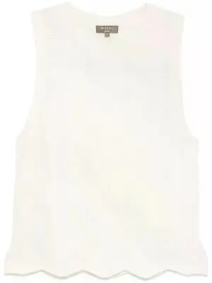 N.peal Chevron Stitch Tank - Neutrals