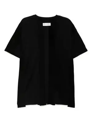 MOSTLY HEARD RARELY SEEN Spliced Luxury Mock T-shirt - Black