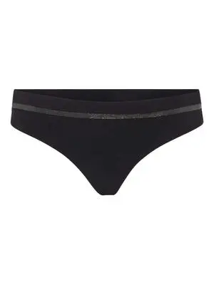 Brunello Cucinelli Monili Chain-embellished Bikini Briefs - Black