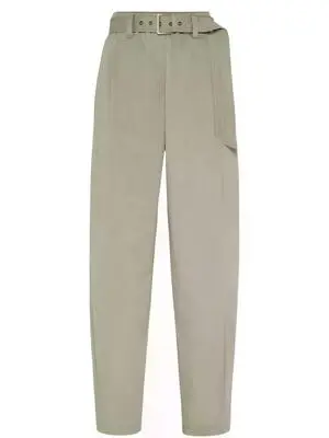Brunello Cucinelli Belted Gabardine Trousers