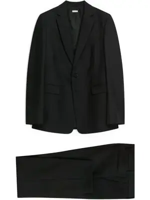 Dries Van Noten Wool Slim-fit Suit - Black